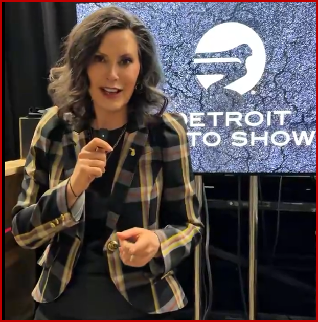 Michigan Governor Gretchen Whitmer at 2026 Detroit Auto Show – Courtesy ...