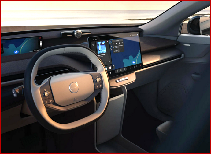 Volvo EX60 mid-size SUV interior – Courtesy of and Copyright Volvo Cars ...